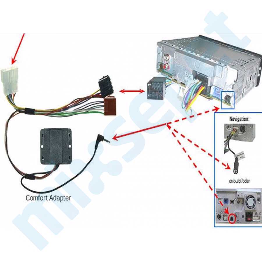 Pioneer Subaru Direksiyon Kumanda Adaptörü İnterface CA-R-PI.199 - Mix Sepet